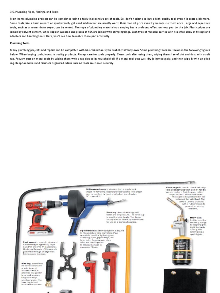 DIY Plumbing Guide | PDF | Tap (Valve) | Pipe (Fluid Conveyance)
