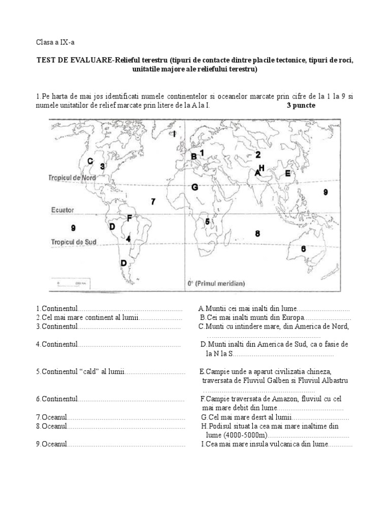 Test Relieful Ix | PDF