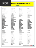Naplan Year 9 Spelling List 2014 | PDF