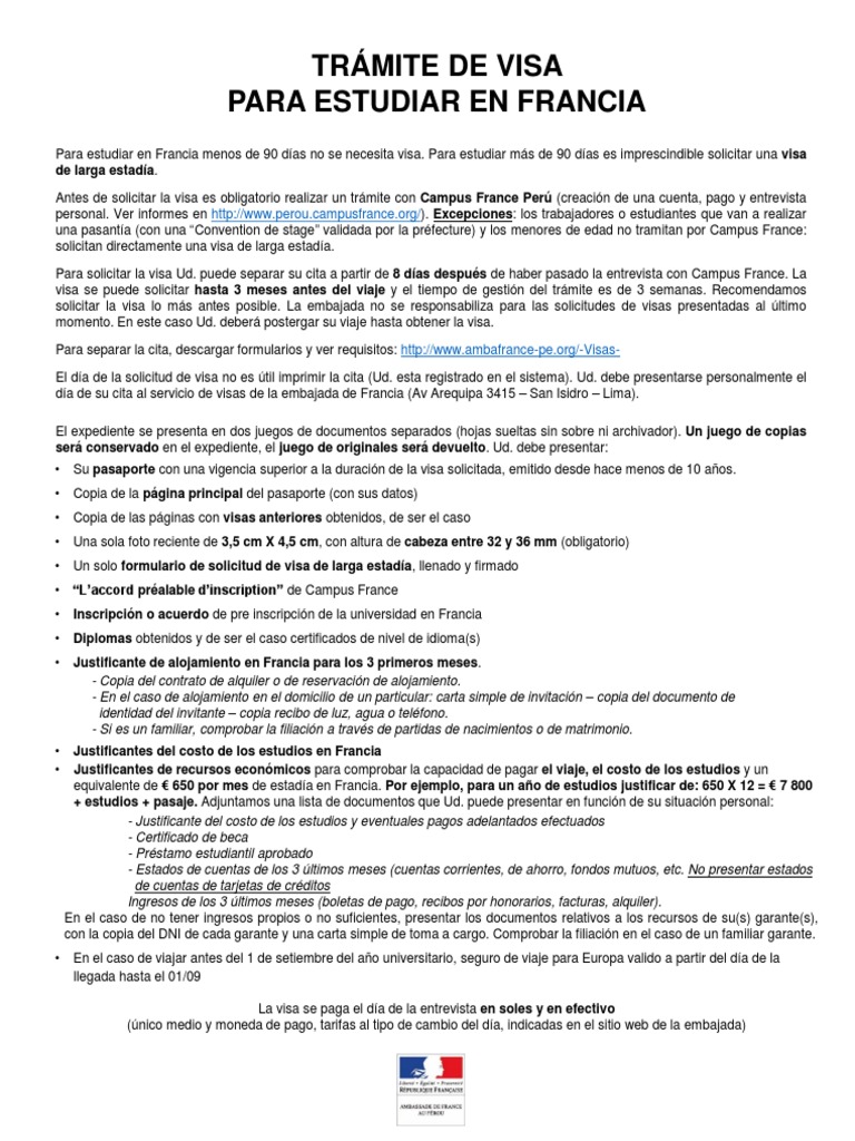 Obtención de Visa en Francia | PDF | Business