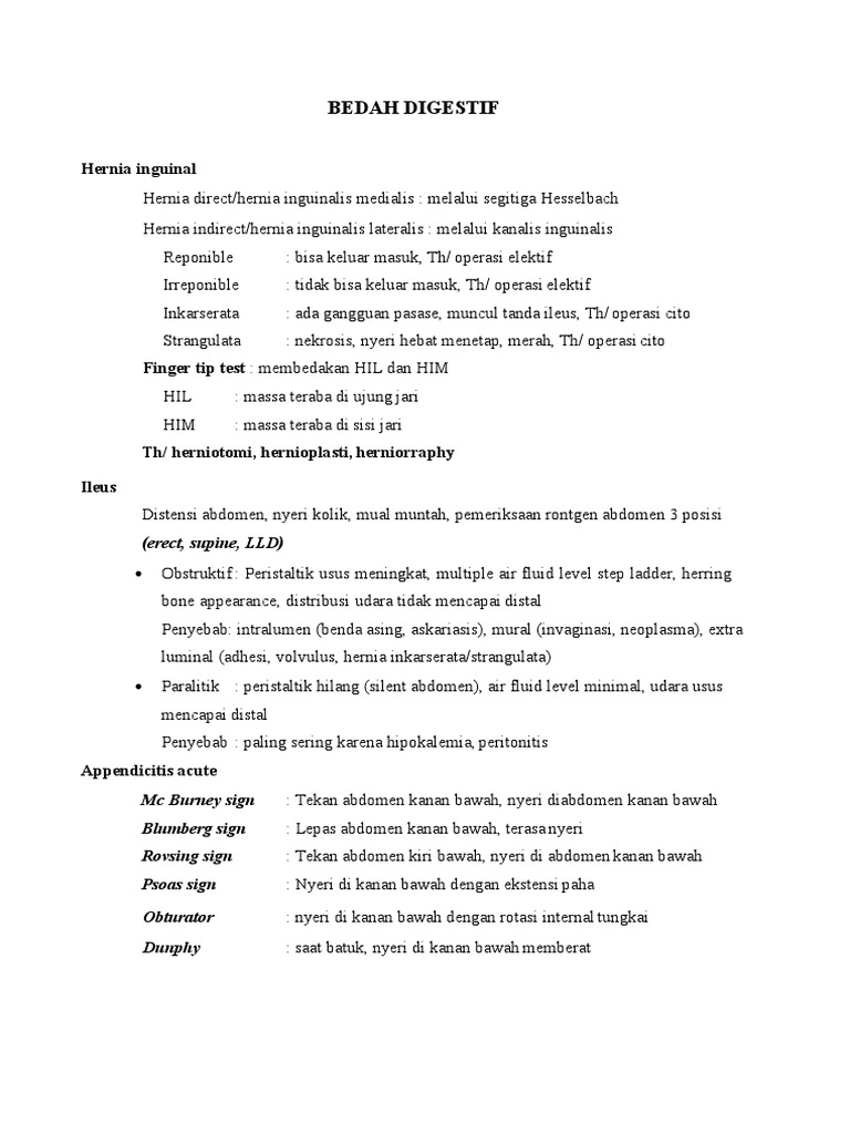 Bedah Digestif | PDF