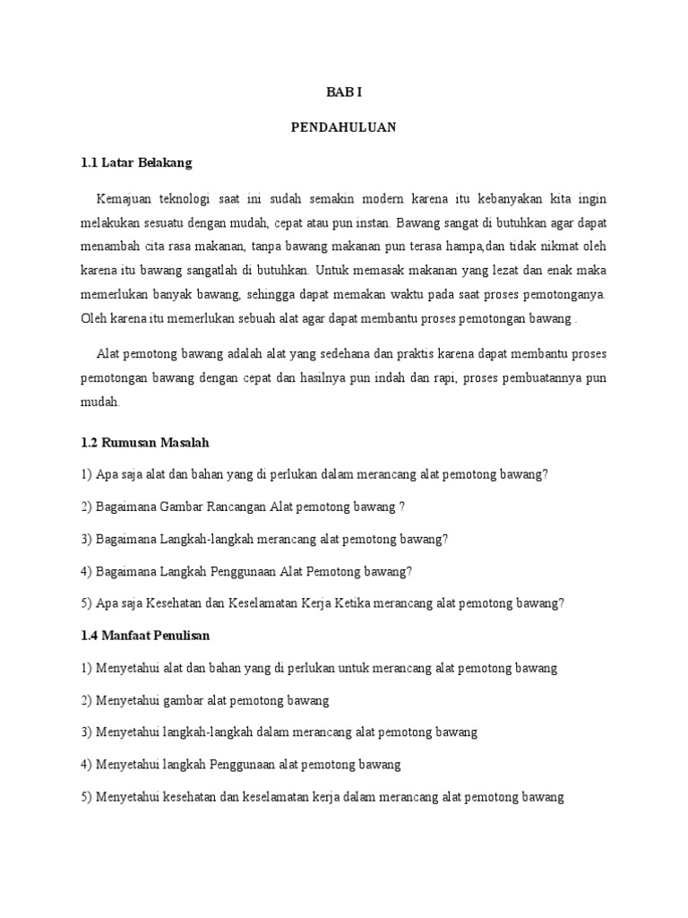 Alat Pemotong Bawang Praktis | PDF | Seni