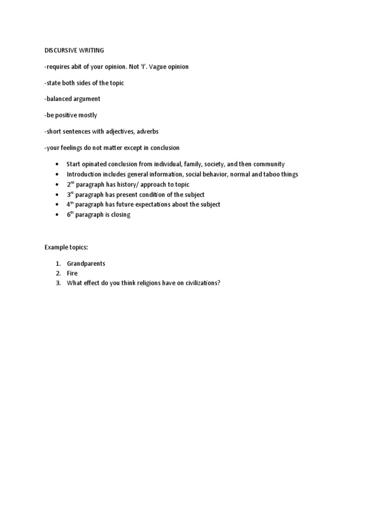 Discursive Writing | PDF