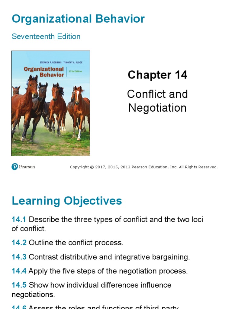 Organizational Behavior: Conflict and Negotiation | PDF | Bargaining ...