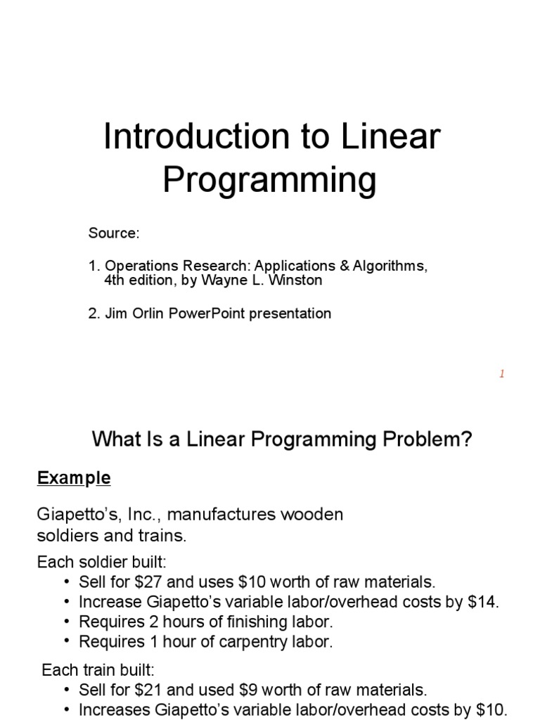 Introduction To Linear Programming | PDF | Radiation Therapy | Linear ...