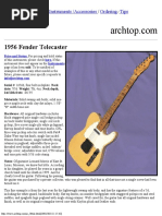 Printable Fender Telecaster Headstock Template | PDF