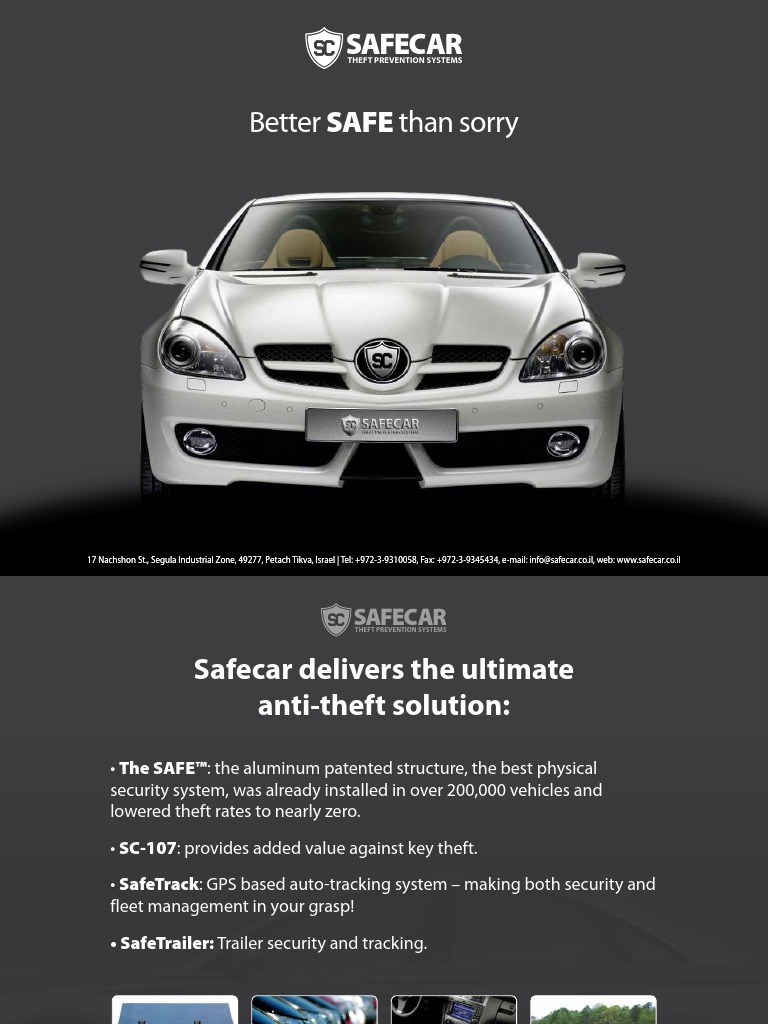 Safecar Presentation | PDF | Manufactured Goods | Telecommunications