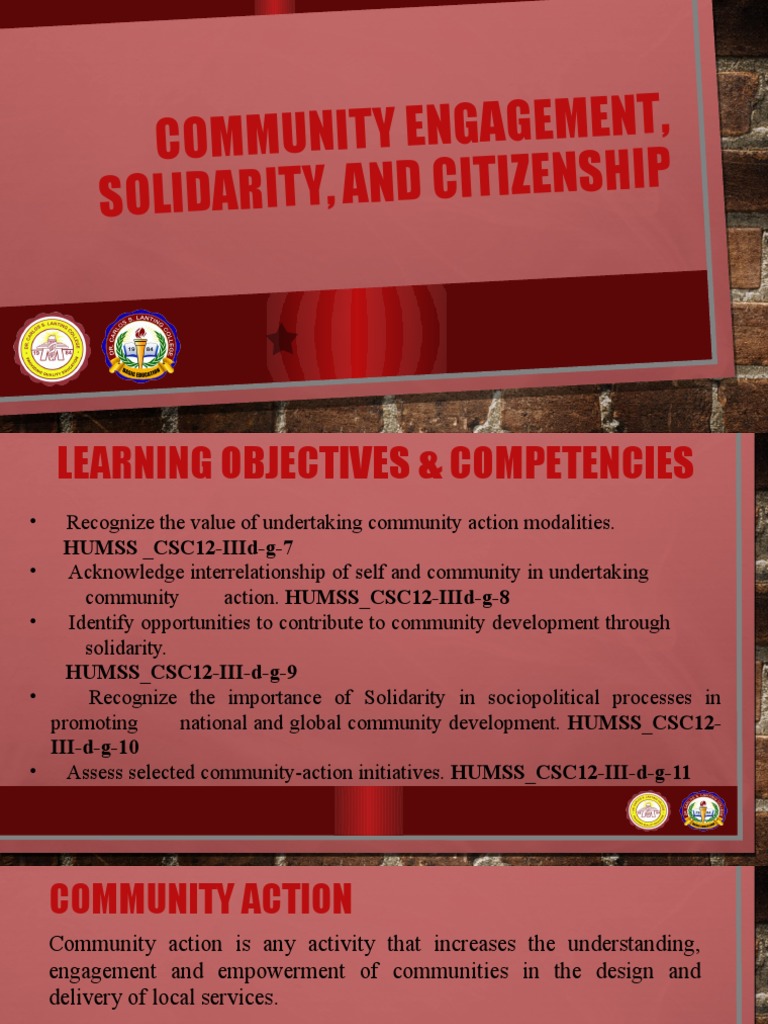 Principles of Community Engagement, Solidarity, and Citizenship: A ...