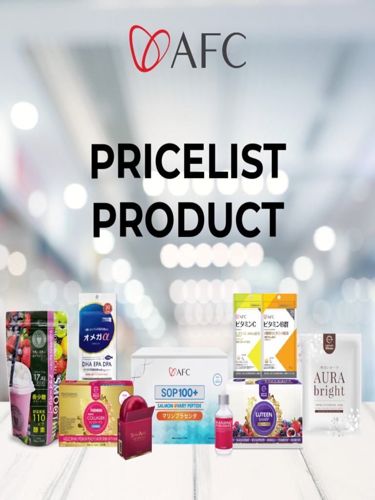 AFC Product Catalog & Pricelist | PDF | Business