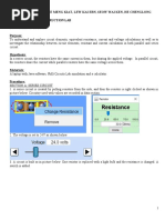 Ohms Law and Resistance Virtual Lab PHET | PDF | Electrical Resistance ...