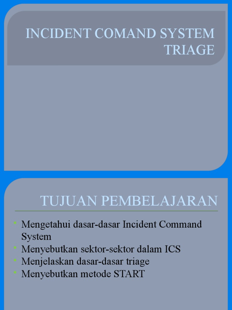 4.triage Dan ICS | PDF