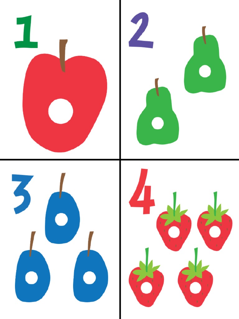 Very Hungry Caterpillar Flashcards 1 151 | PDF