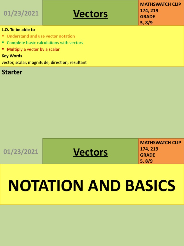Vectors | PDF | Scalar (Mathematics) | Euclidean Vector