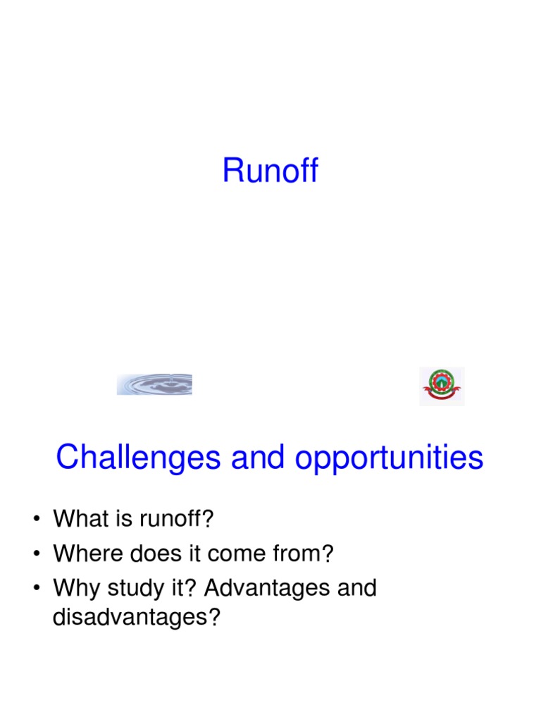 Runoff Pdf Surface Runoff Drainage Basin