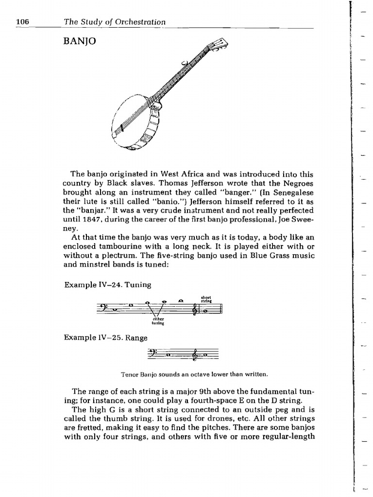 Banjo Orchestration | PDF | String Instruments | Chordophones