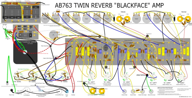 AB763 Twin Reverb Layout DIYLC | PDF | Analog Circuits | Electronics