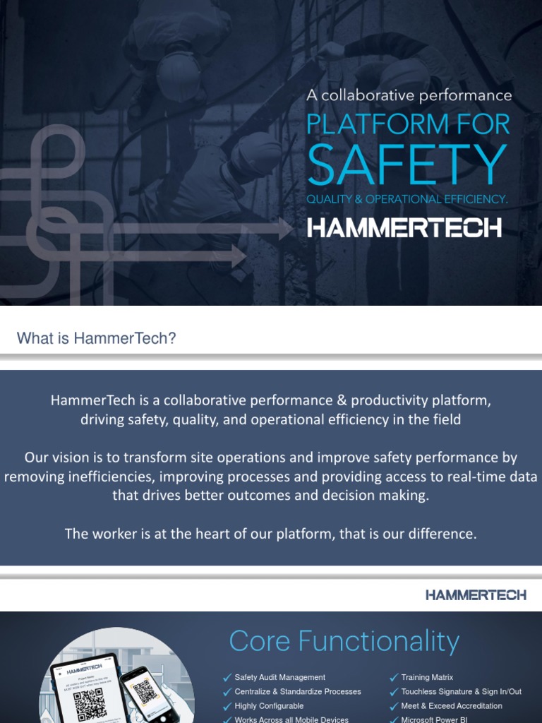 HammerTech Presentation (1) (7085) | PDF | Computing | Information ...