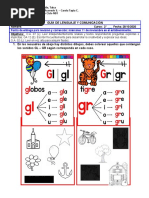 Ficha 9 Grupos Consonánticos CR - CL y GR - GL | PDF