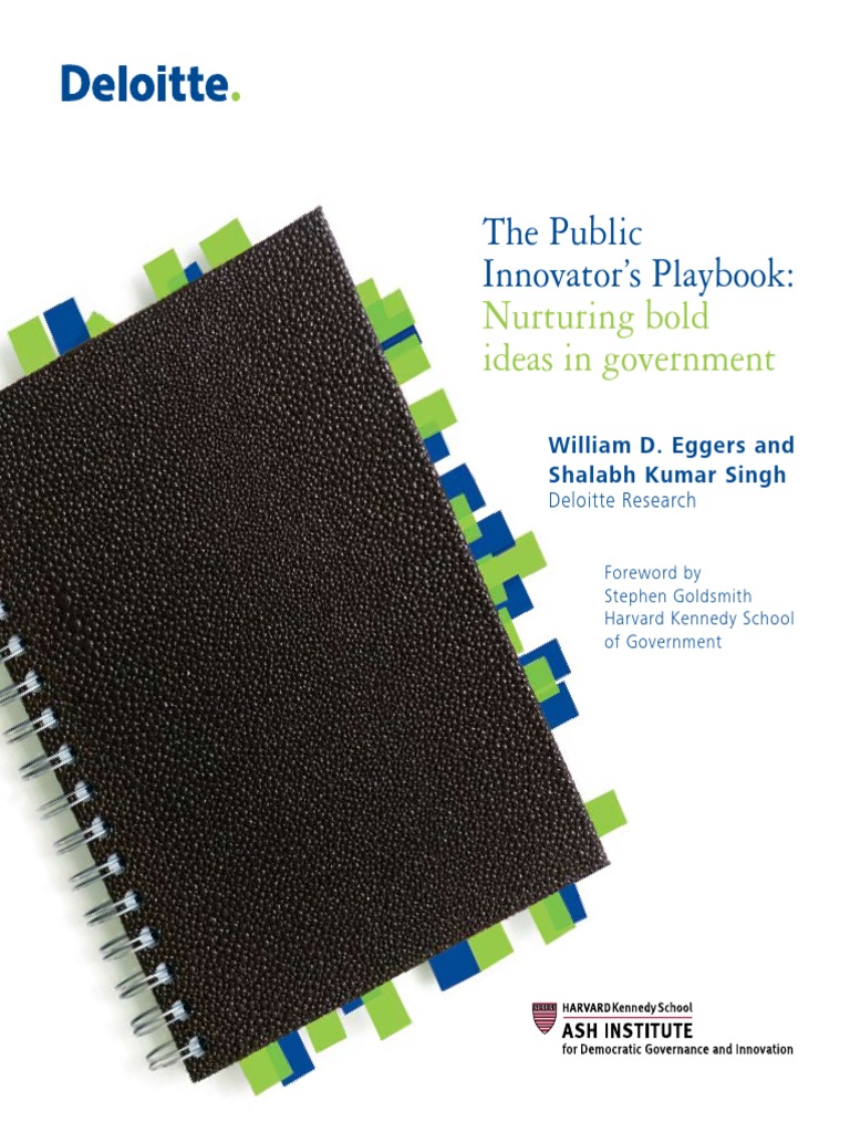 The Public Innovator's Playbook:: Nurturing Bold Ideas in Government ...