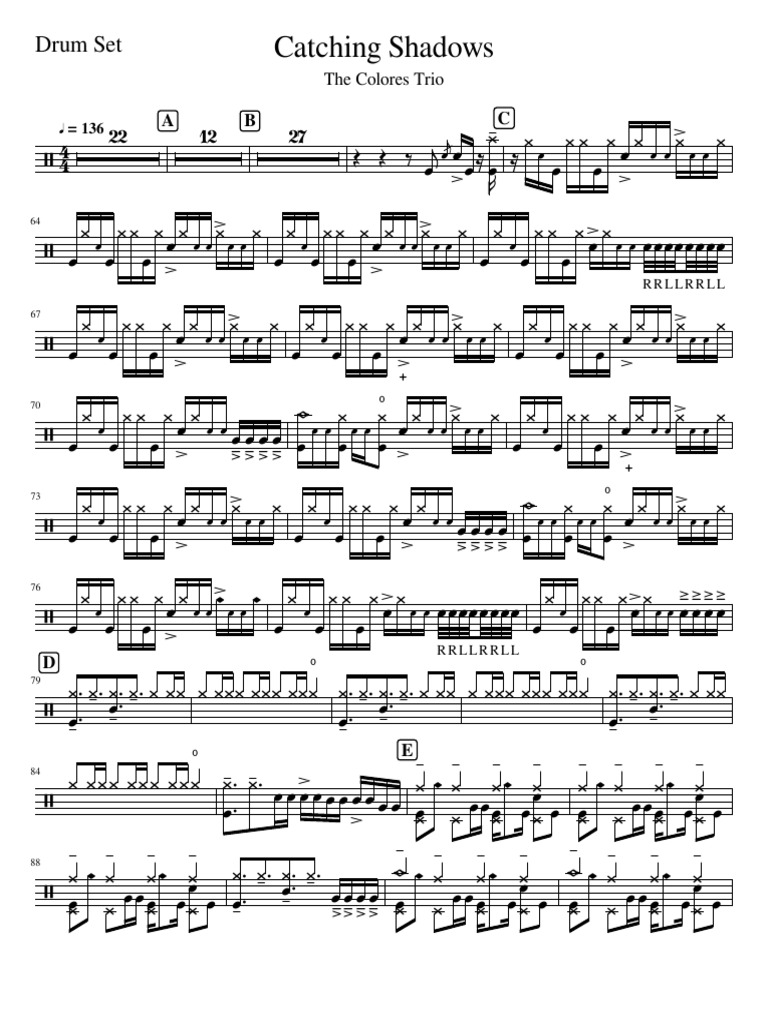Catching Shadows: Drum Set | PDF