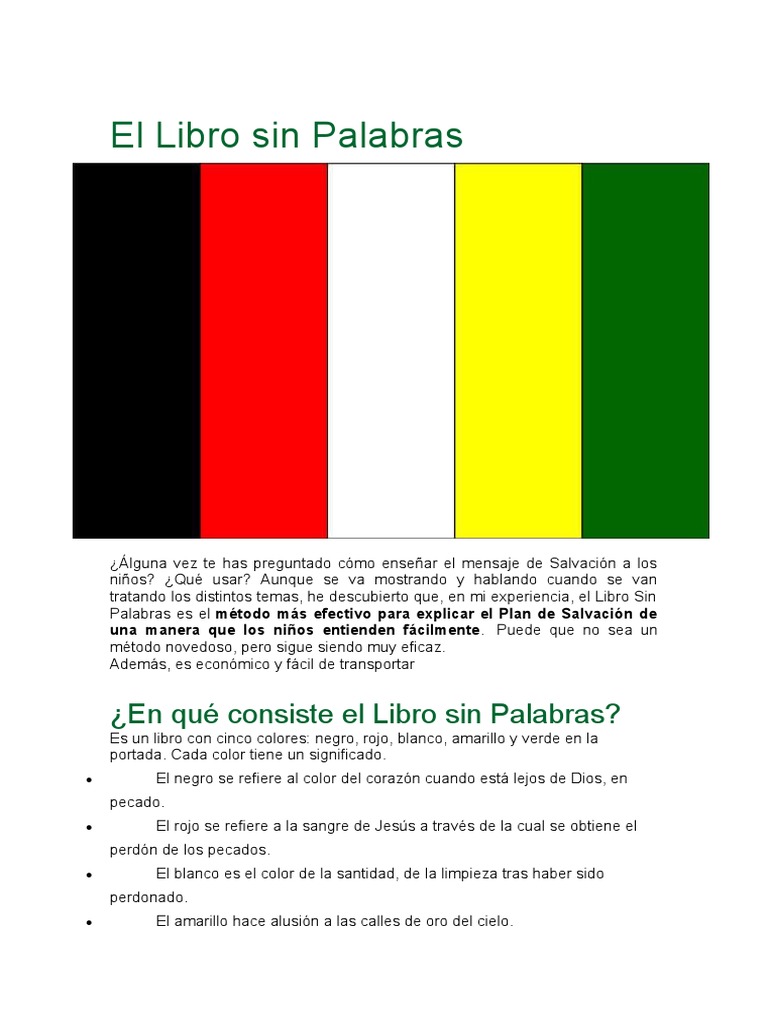 El Libro Sin Palabras | PDF | Religión y espiritualidad