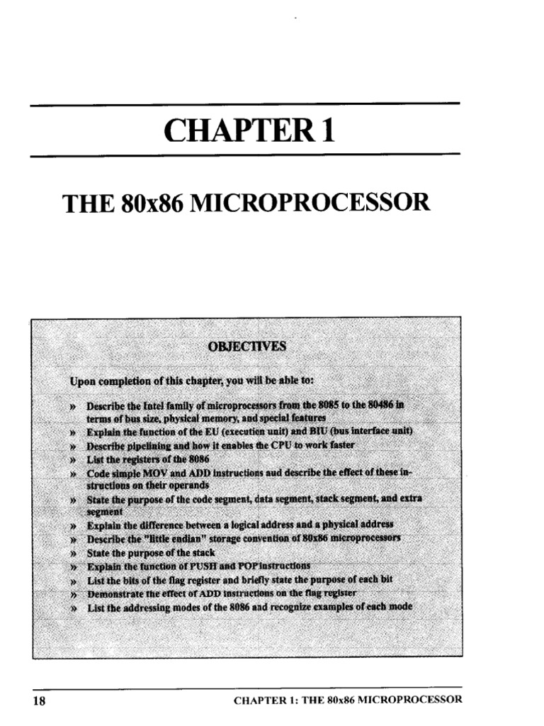 Ch1-8086 MP | PDF