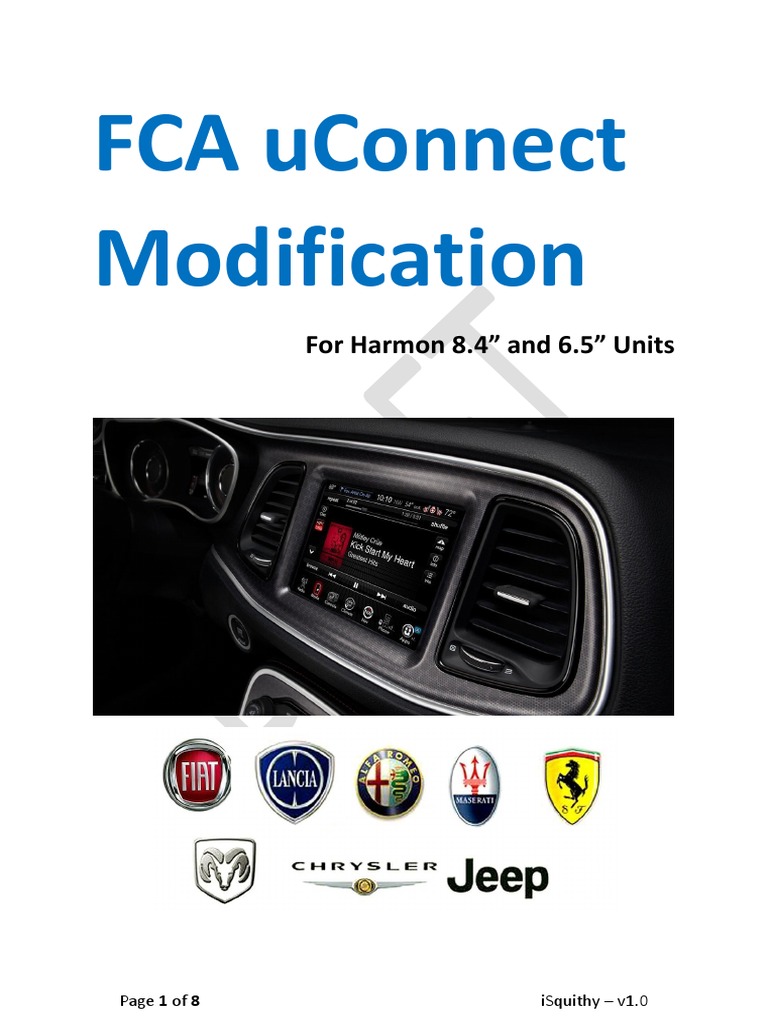 Uconnect Modification Instructions | PDF | Usb Flash Drive | Backup