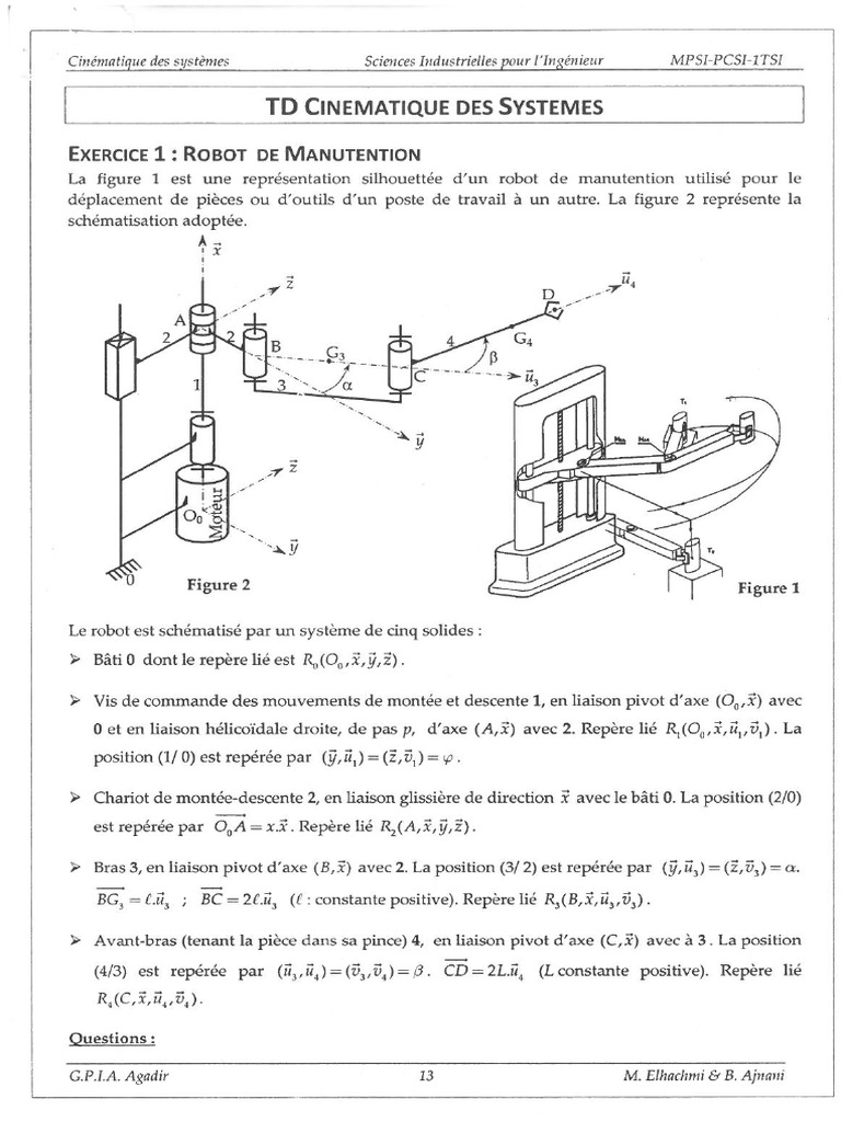 CinÃ©matique-TD-SÃ©rie 2 | PDF