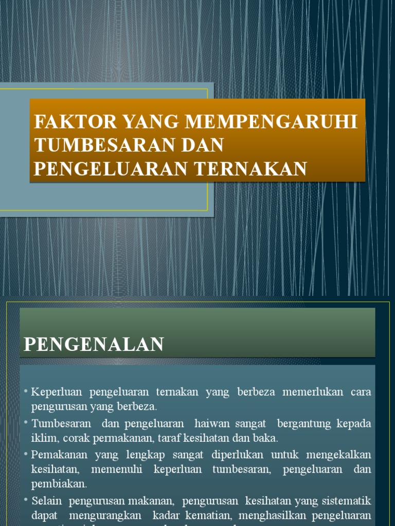 3a - Faktor Yang Mempengaruhi Tumbesaran Dan Pengeluaran Ternakan | PDF