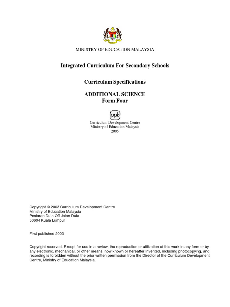 Sains - Additional Science Form 4 | PDF | Experiment | Science