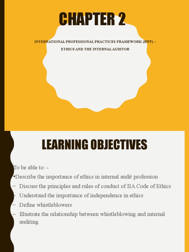 Chapter 2 - International Professional Practices Framework (IPPF) STDT ...