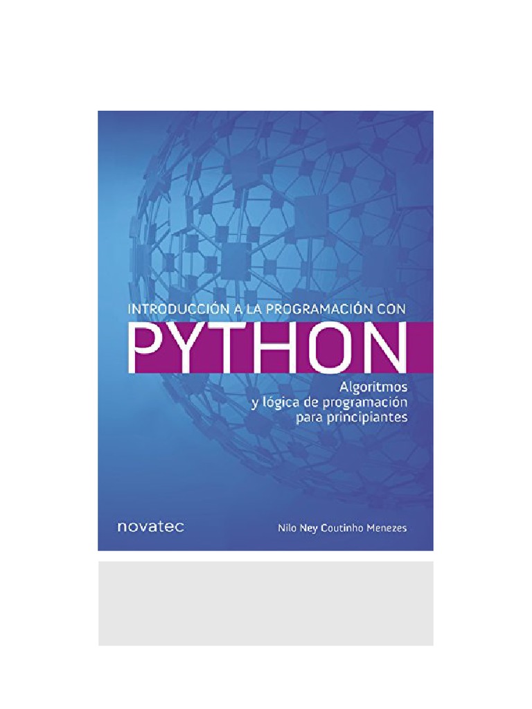 Introduccion A La Programacion Con Python Algoritmos y Logica de ...