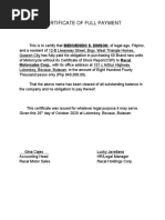 Certificate of No Record | PDF