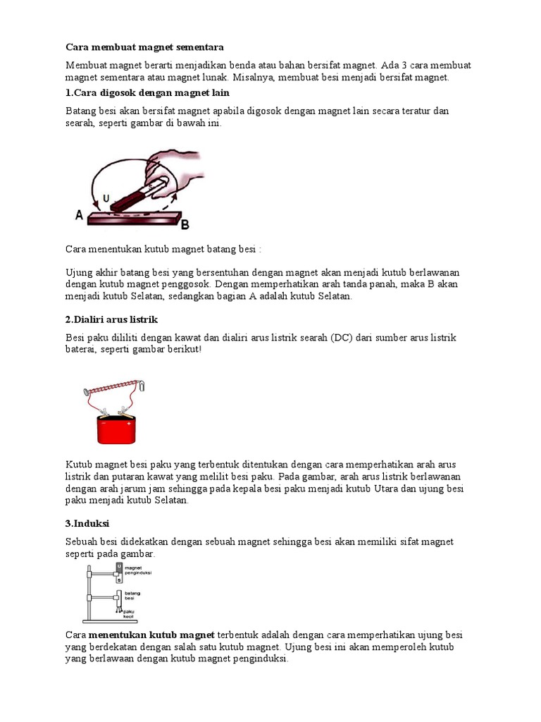 Cara Membuat Magnet Sementara | PDF