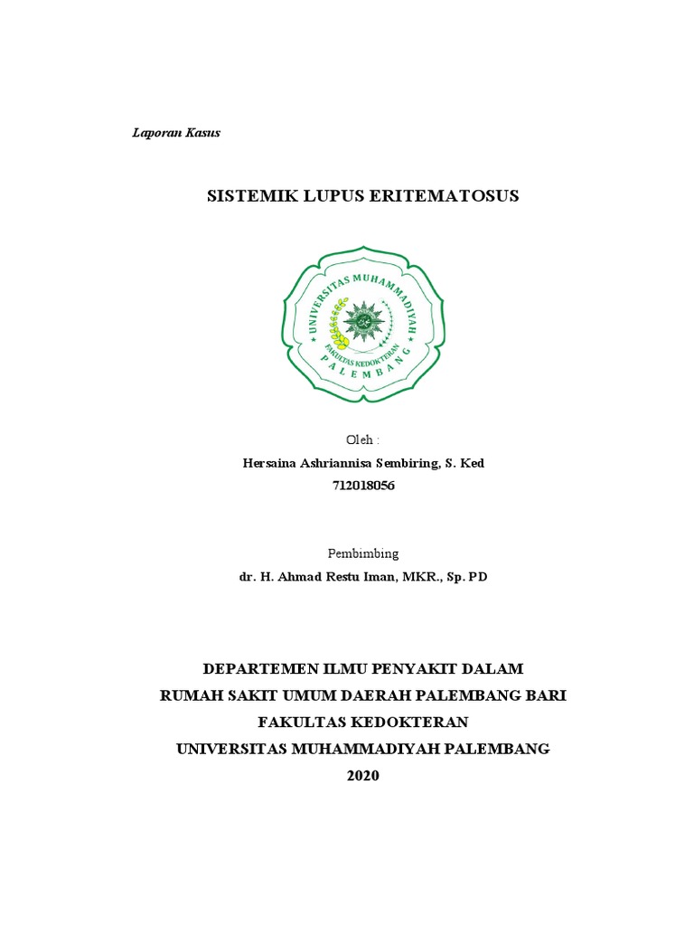 Laporan Kasus SLE Hersaina A 712018056 | PDF | Sains & Matematika