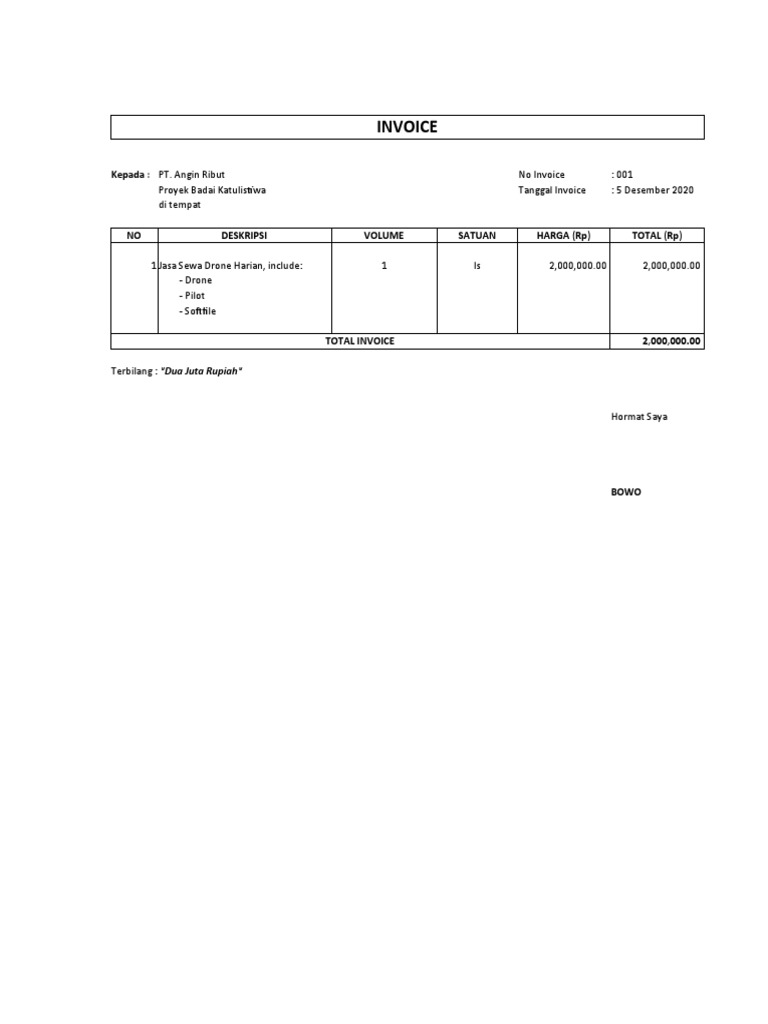 Contoh Invoice | PDF