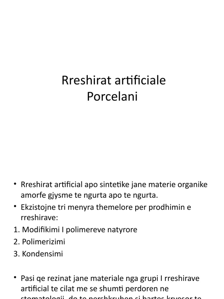Rreshirat Artificiale - Porcelani | PDF