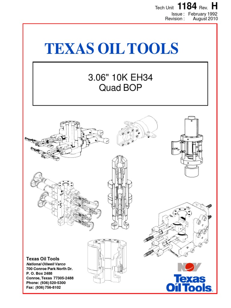 BOP Quad 3.06 10K | PDF | Valve | Screw