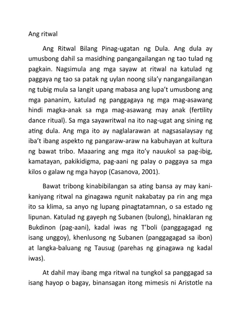 Ang Ritwal | PDF