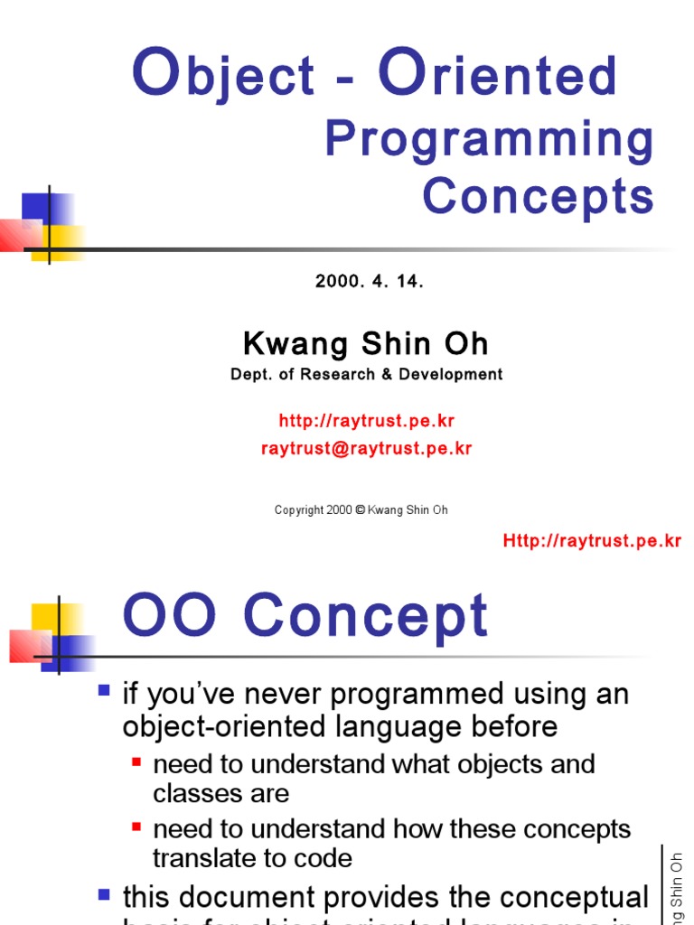 Bject Riented Programming Concepts Pdf Inheritance Object Oriented Programming Class