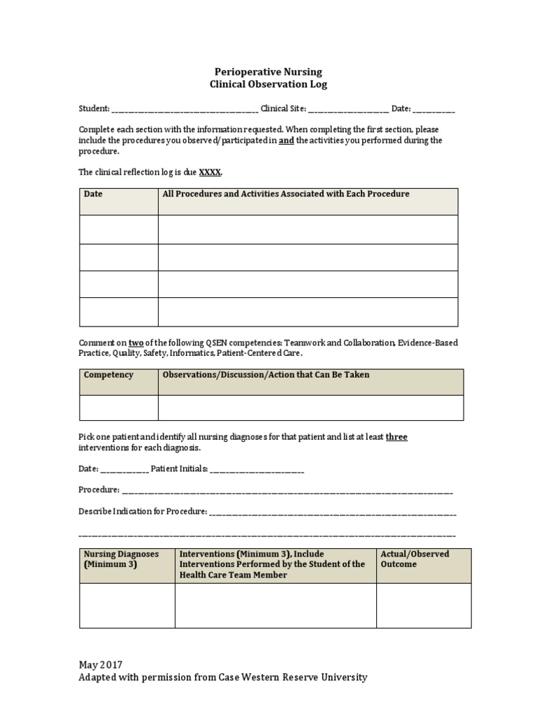 Clinical Observation Tool | PDF