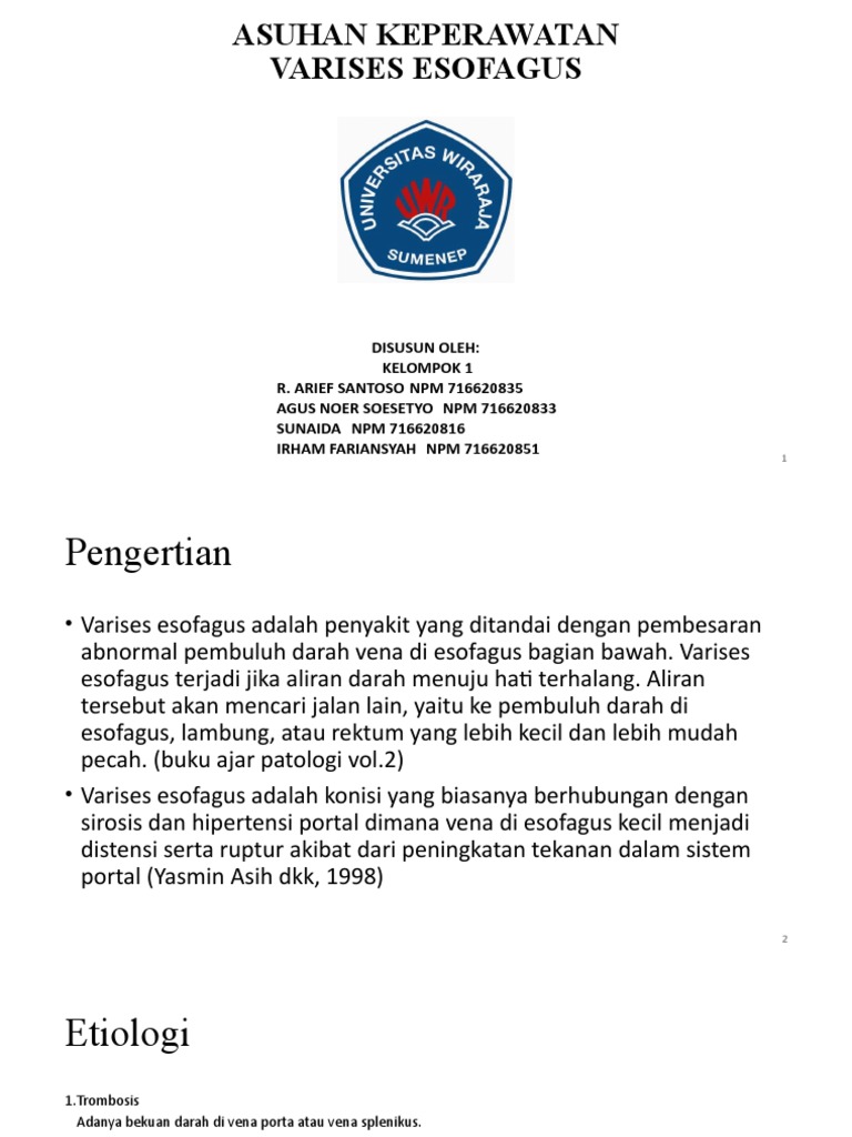 Penatalaksanaan Varises Esofagus | PDF