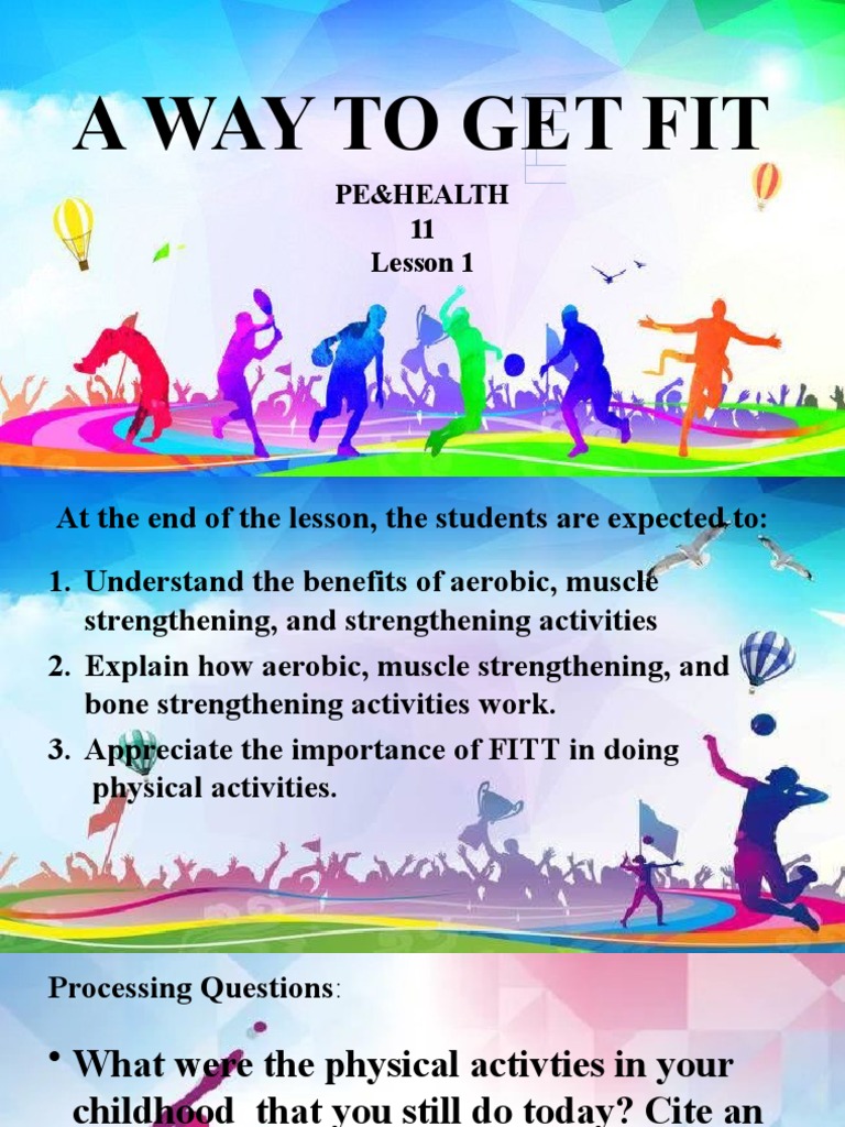 Awaytogetfit: Pe&Health 11 Lesson 1 | PDF | Aerobic Exercise | Muscle