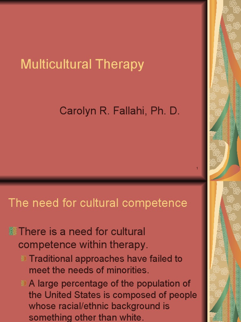 Multicultural Therapy | PDF | Prejudices | Psychotherapy