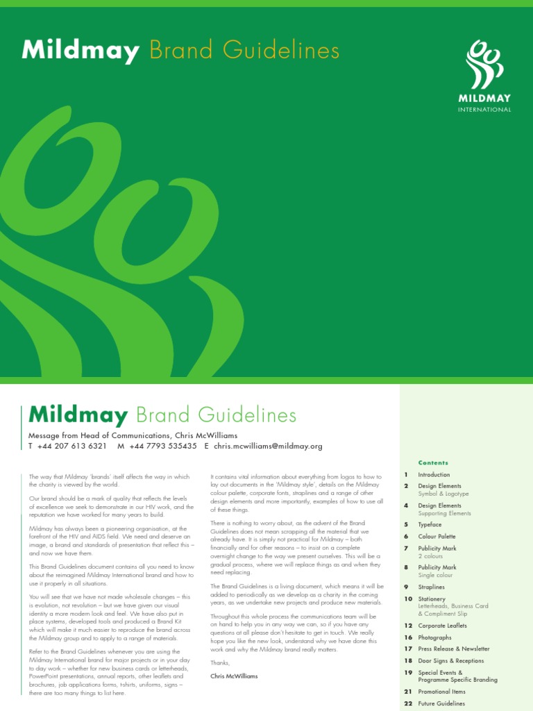 Mildmay Guidelines | PDF | Typefaces | Logos
