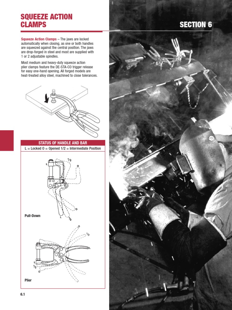 Squeeze Action Clamps: Section 6 | PDF | Forging | Rivet