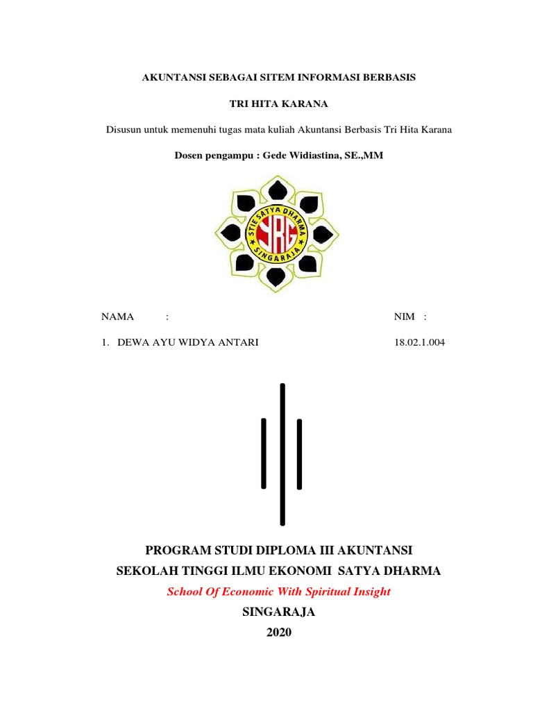 Uas - Akuntansi - THK - Dewa Ayu Widya Antari | PDF