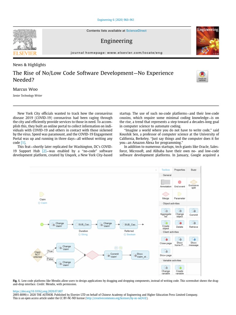 Rise of No/Low Code Software Development | PDF | Programmer | Computer ...