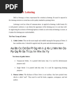 Lettering Guidelines for Drafting | PDF | Letter Case | Drawing