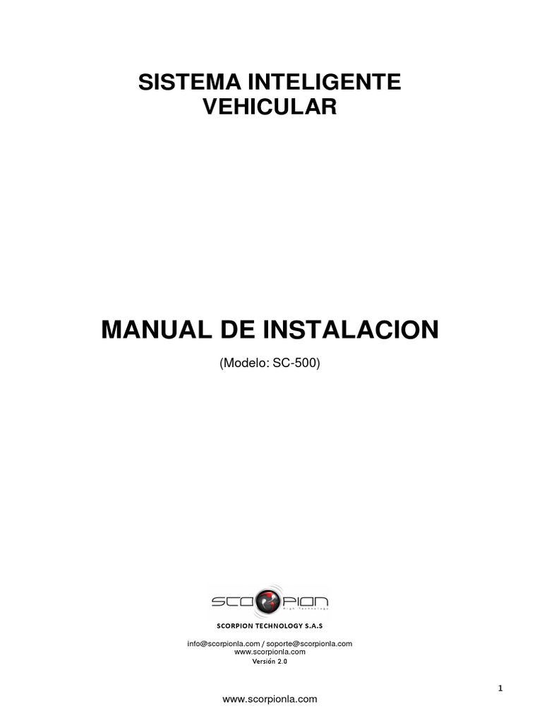 Manual de Instalacion SC500 | PDF | Control remoto | Gsm